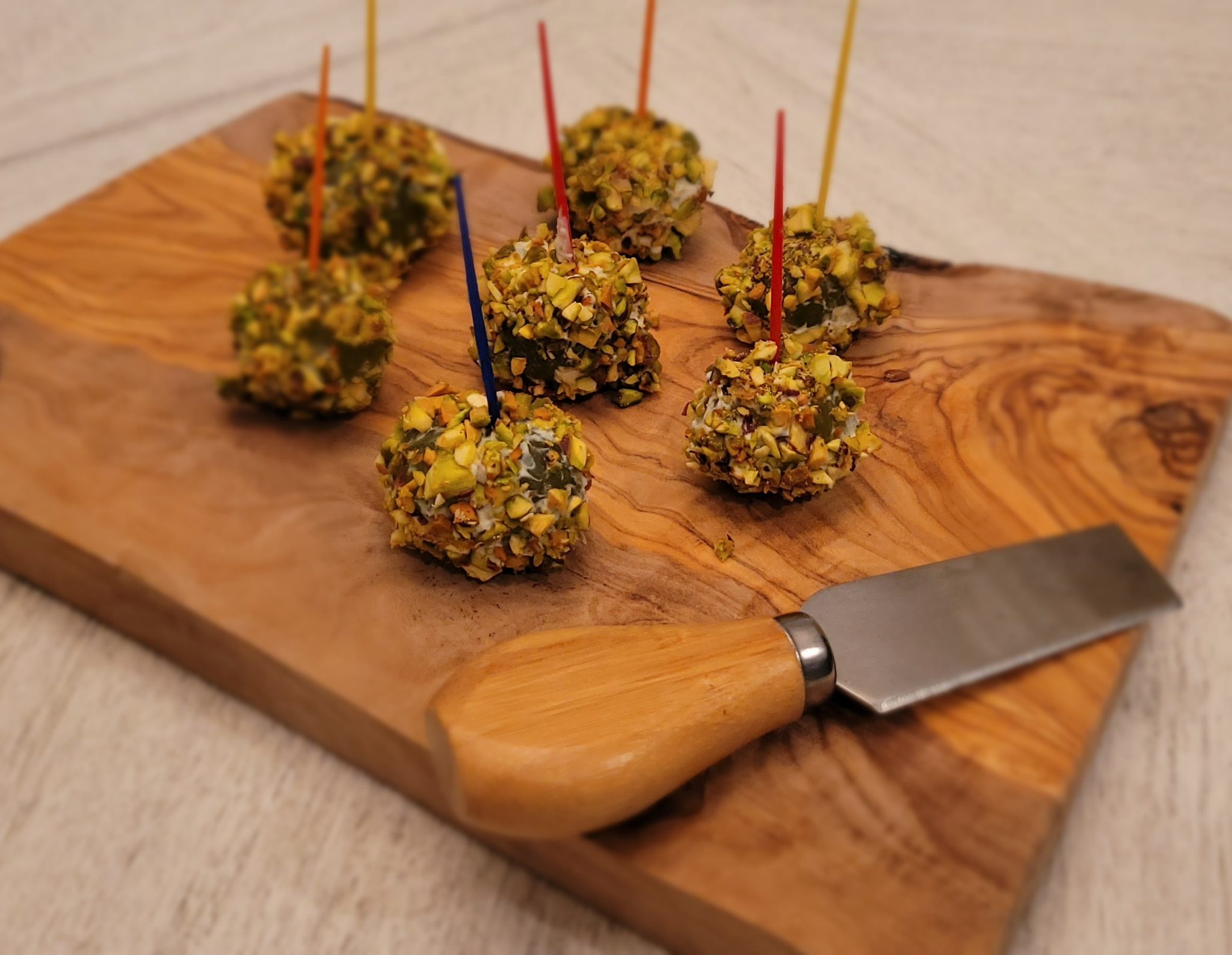 Ball Busters (Cheese and Pistachio-covered Grapes) - Cuss Kitchen®